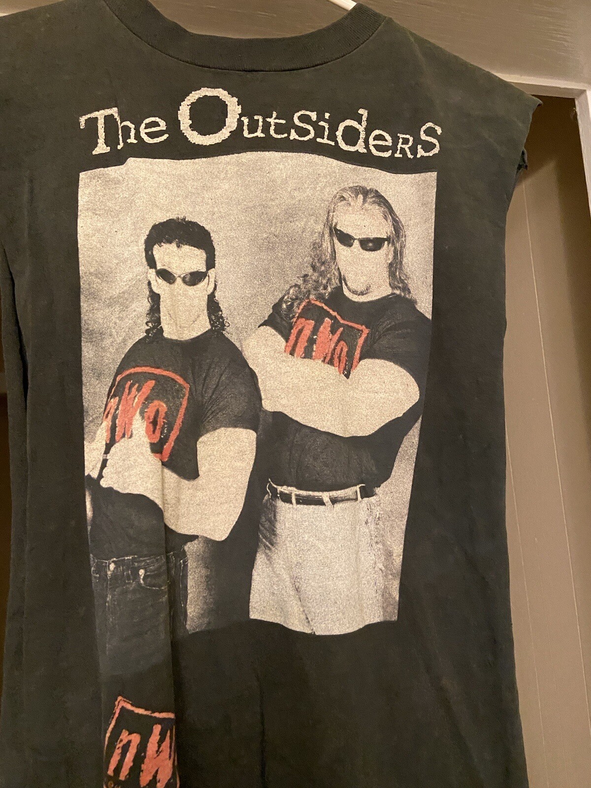 WCW NWO OUTSIDERS T SHIRT! Medium TRUE VINTAGE! RARE! WWF WWE HALL NASH ...