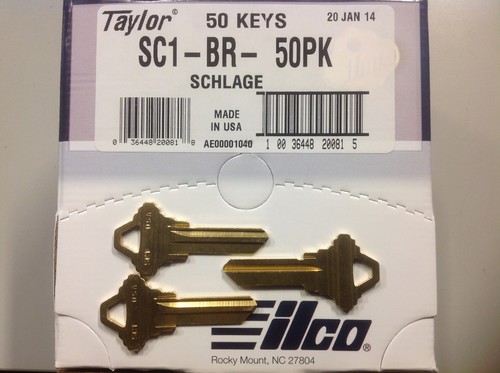 Schlage SC1 Key Blanks Box 50 by ILCO | eBay