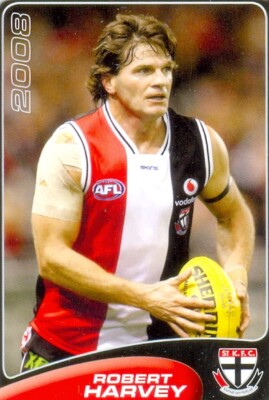 2008 Herald Sun AFL Trading Cards Common card 148 - Robert Harvey - St ...