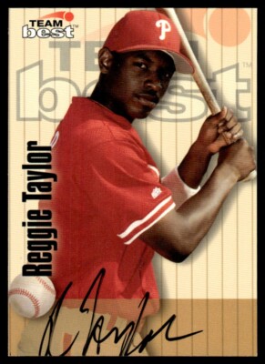 1998 Team Best Autographs Signature Series Reggie Taylor Auto ...
