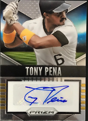 Tony Pena Autographed 2014 Panini Prizm Card | eBay