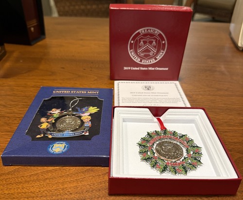 2019 US Mint & Mighty Minters Ornaments Featuring the Kennedy Half ...