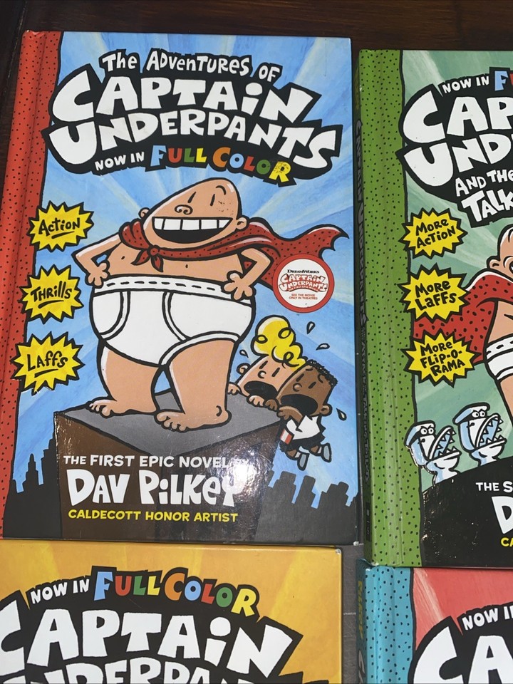 Captain Underpants Full Color #1 2 3 4 6 and The Adventures of Ook and ...