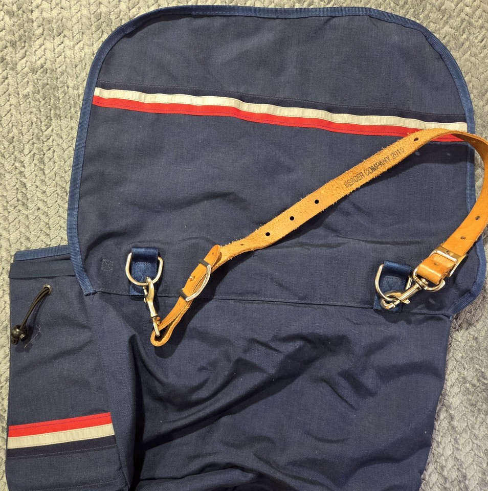 USPS Satchel Messenger D1200F Postal Carrier Mail Bag Leather Shoulder ...