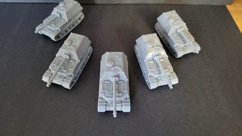 HO Scale German Elefant tank destroyer platoon X5 1/87th | eBay