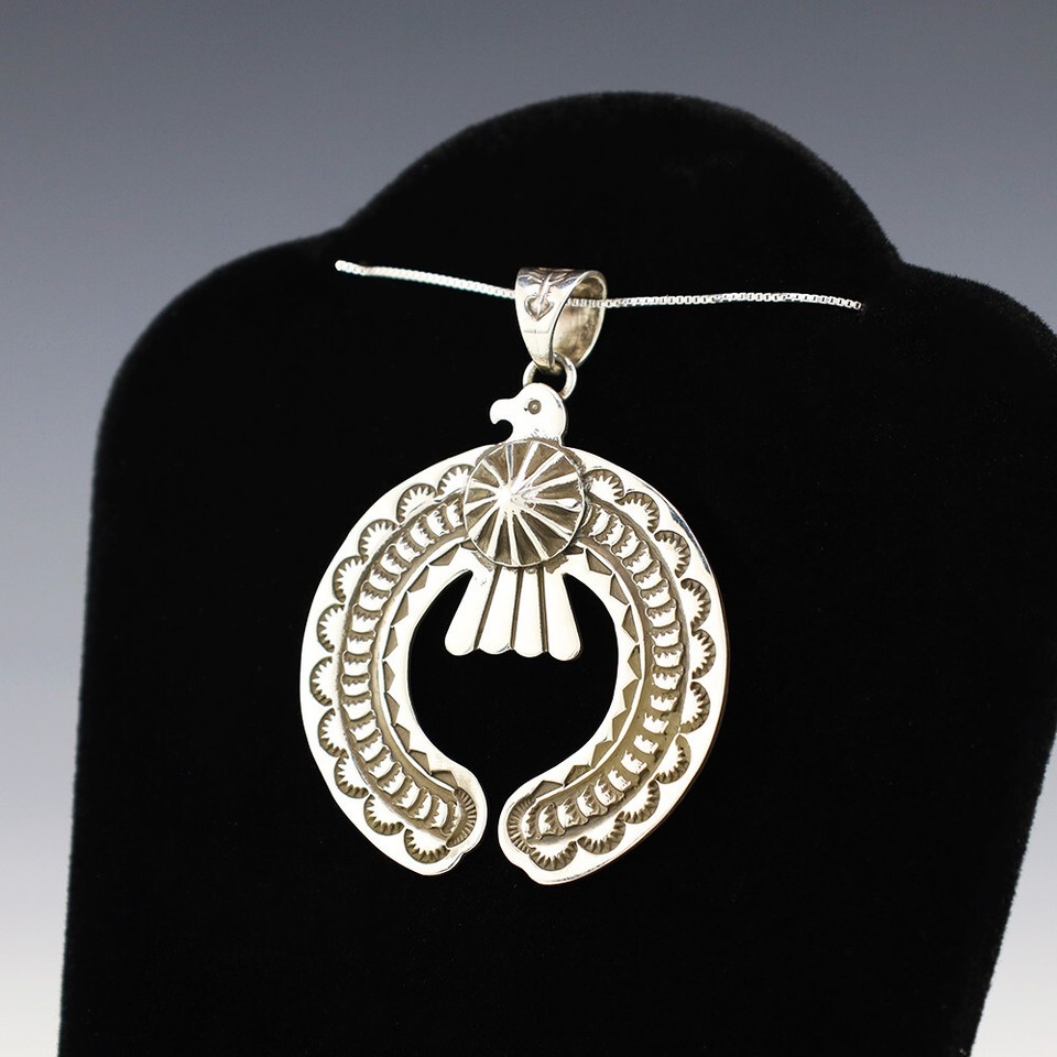 NATIVE AMERICAN NAVAJO STERLING SILVER THUNDERBIRD PENDANT BY DARRELL CADMAN | eBay