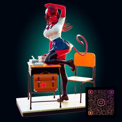 Meru the succubus figure / Statue full resin hand painted varius sizes ...