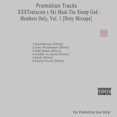 Rap.. White CD. XXXTentacion x Ski Mask The Slump God - Members Only ...