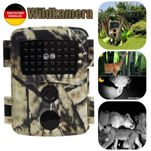 Mini Wildkamera 12MP HD 1080P IR Nachtsicht Jagdkamera Wildtierkamera ...