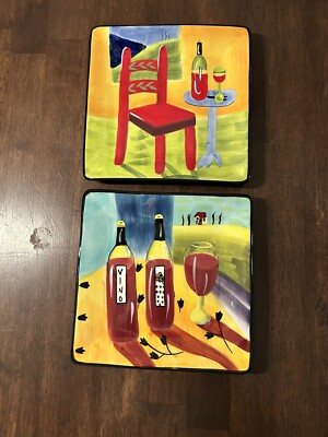 Mary Naylor Designs Handpainted Set of 2 Plates | eBay