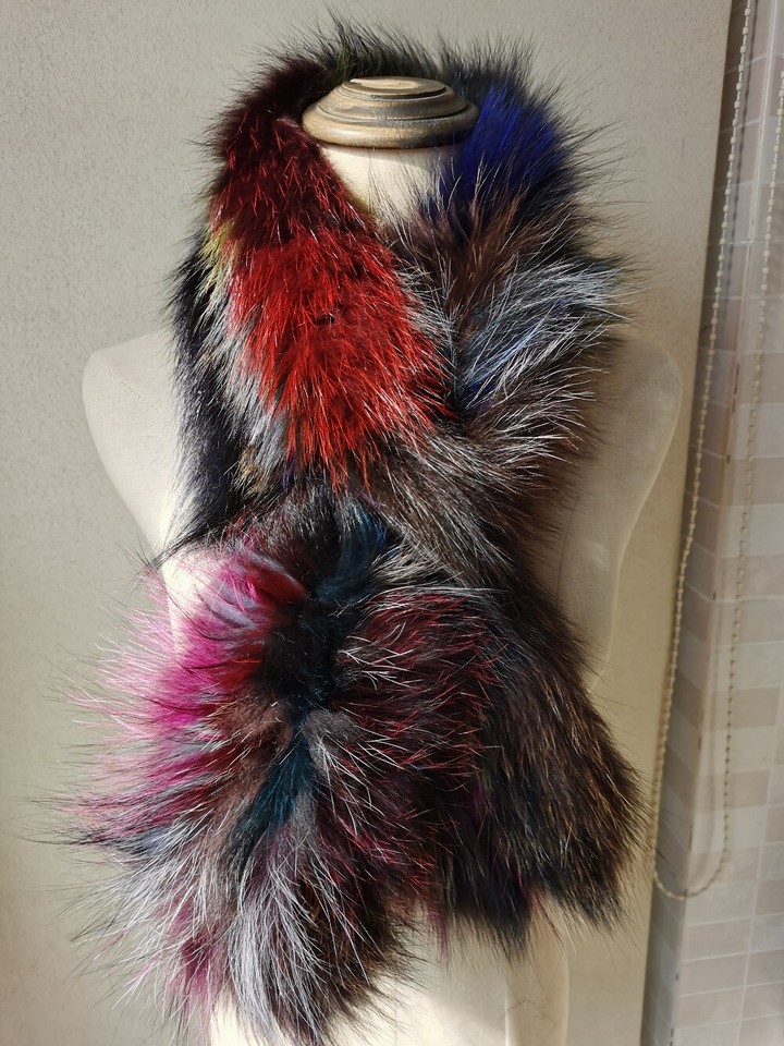 Women Real Best Silver Fox Fur Scarf Winter Warm Neckerchief Muffler ...