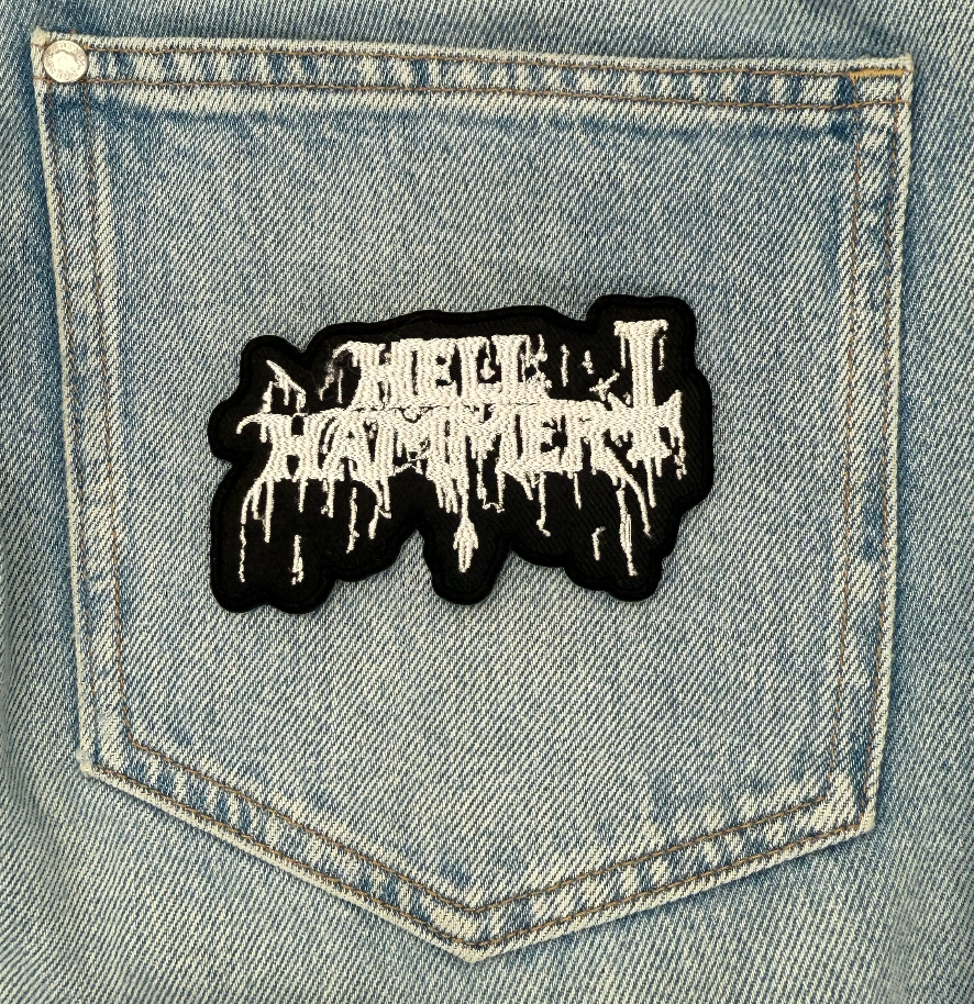 HellHammer Band Patch | 4 inches x 2.5 inches | Embroidered Sew-On ...