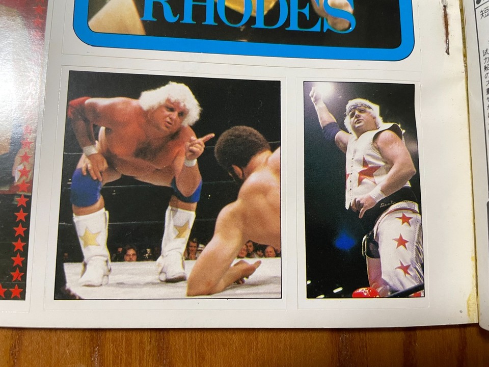 1 Magazine:1982 Japan BBM Wrestling Magazine w/ Dusty Rhodes Wrestler ...