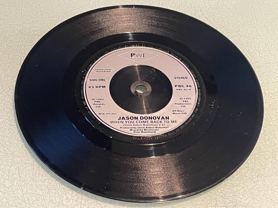 Jason Donovan - When You Come Back To Me - Vinyl Record 7" Single ...