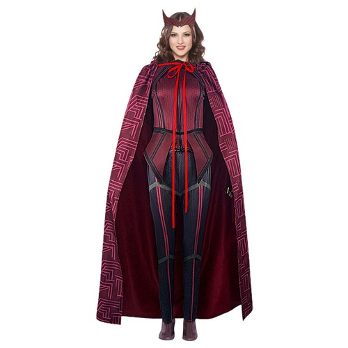Wanda Vision Maximoff Scarlet Witch Cosplay Costume Halloween Fancy ...