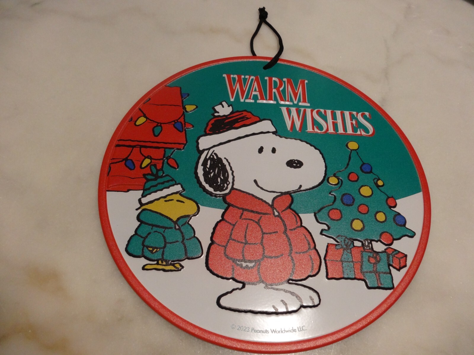 Peanuts Snoopy & Woodstock Warm Wishes Christmas Tin Metal Sign-New | eBay