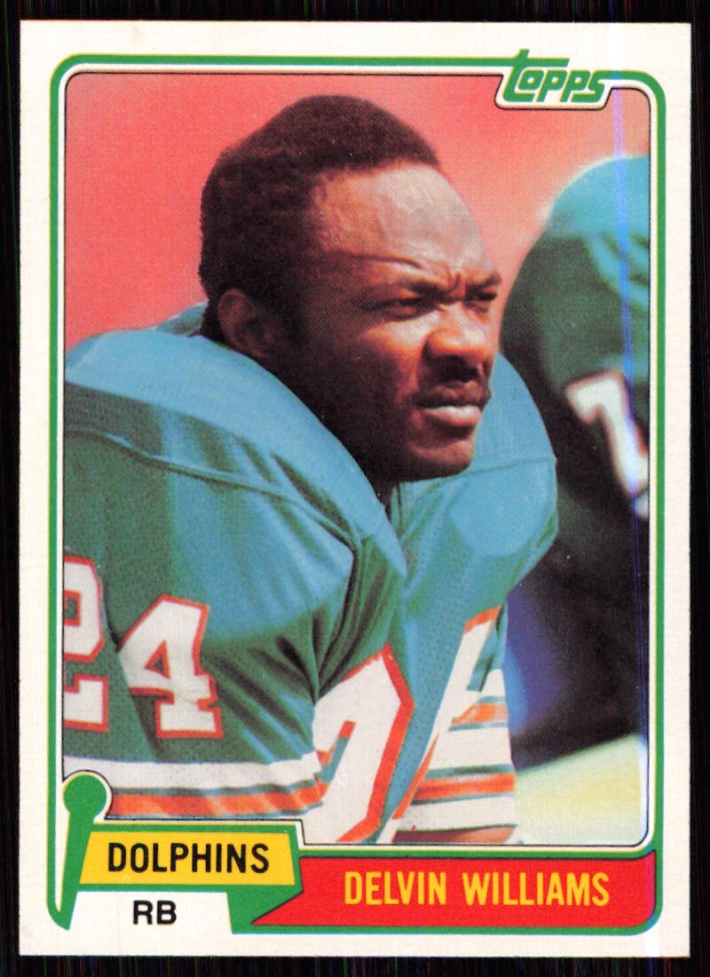 1981 Topps Delvin Williams Miami Dolphins #287 | eBay
