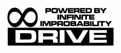 Hitchhikers Guide Infinite Improbability Drive Decal #1 2.5"x7" Choose ...