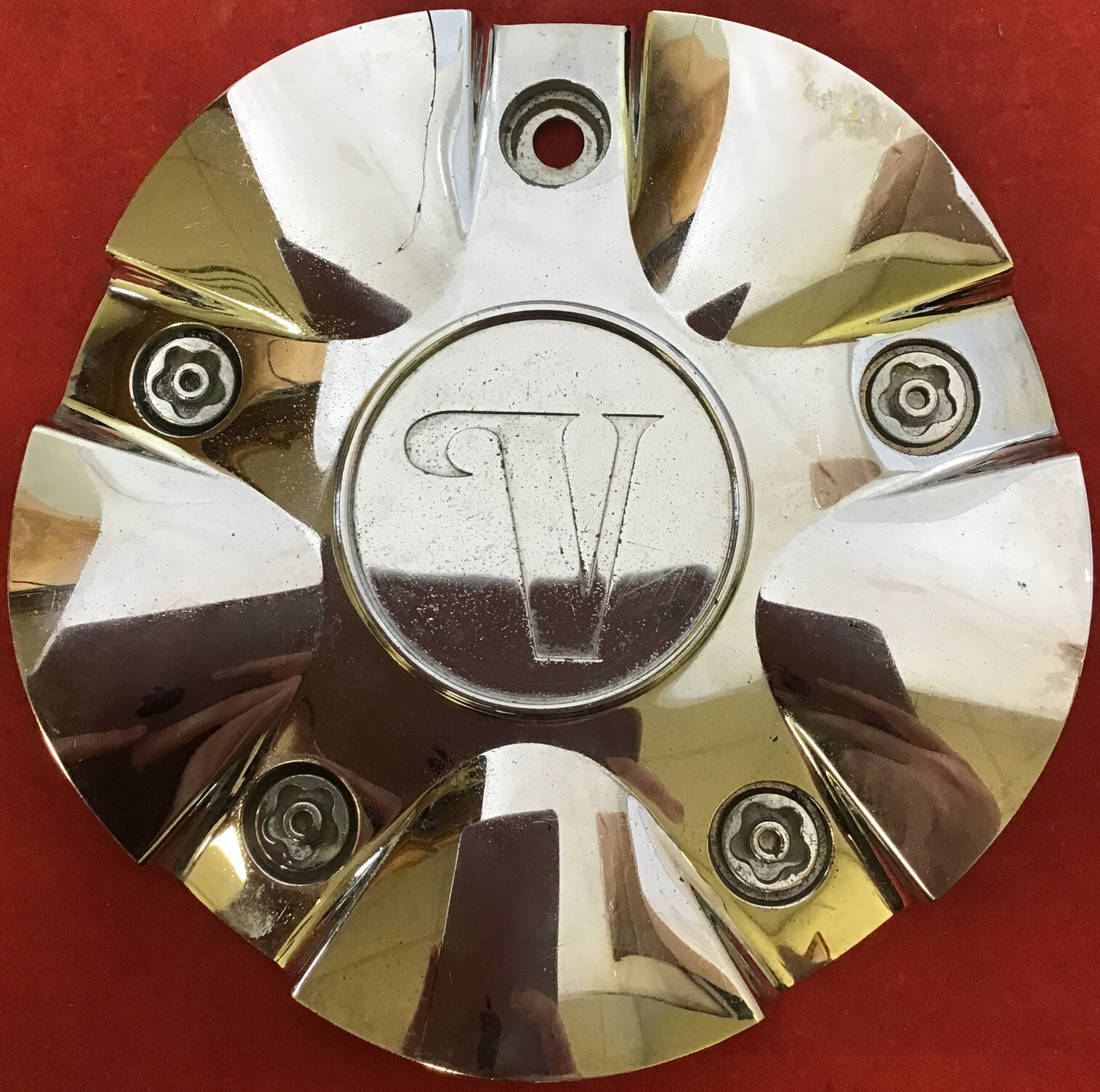 ONE USED VELOCITY WHEEL CHROME CENTERCAP # STW-160-2 10061 | eBay