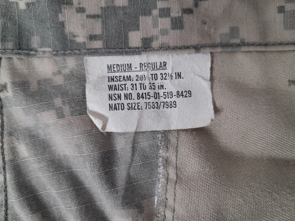 y2k Woodland Camouflage BDU Pants Size Medium Regular Military Army | eBay