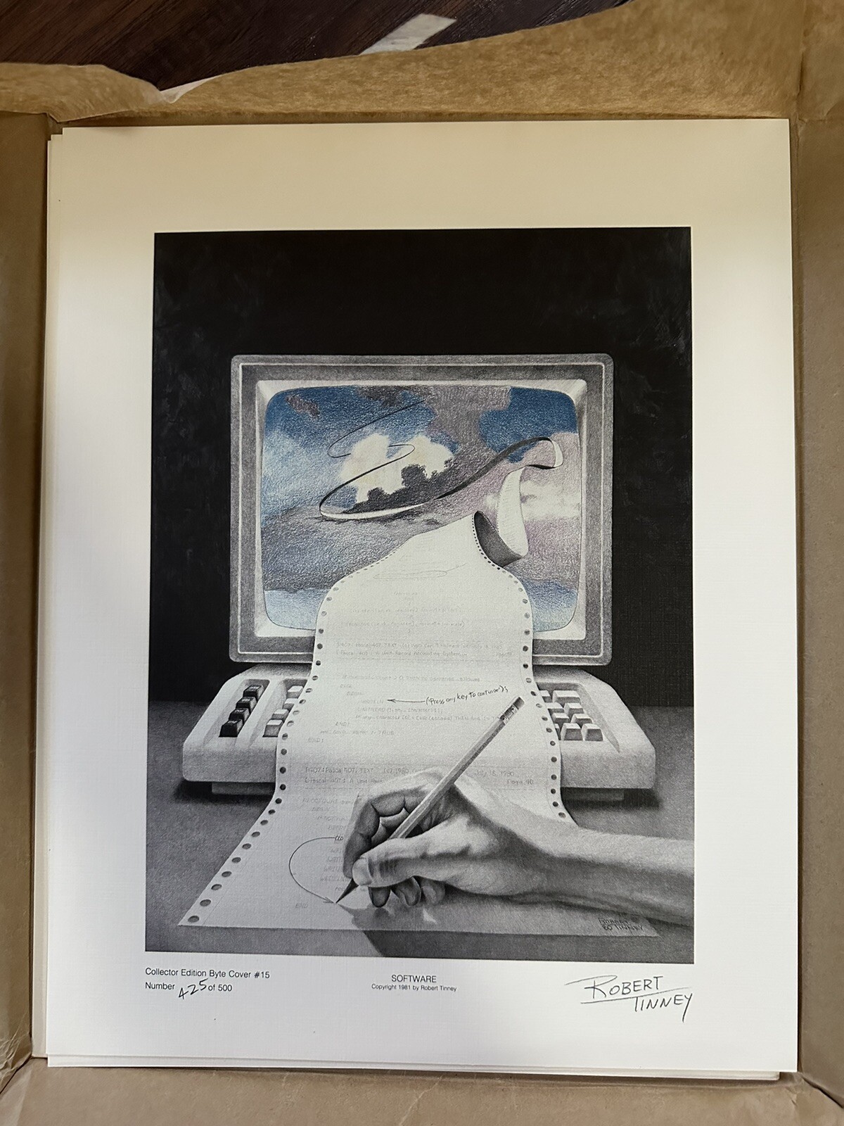 13x Robert Tinney Limited Edition Byte Cover Vintage Computing Art ...