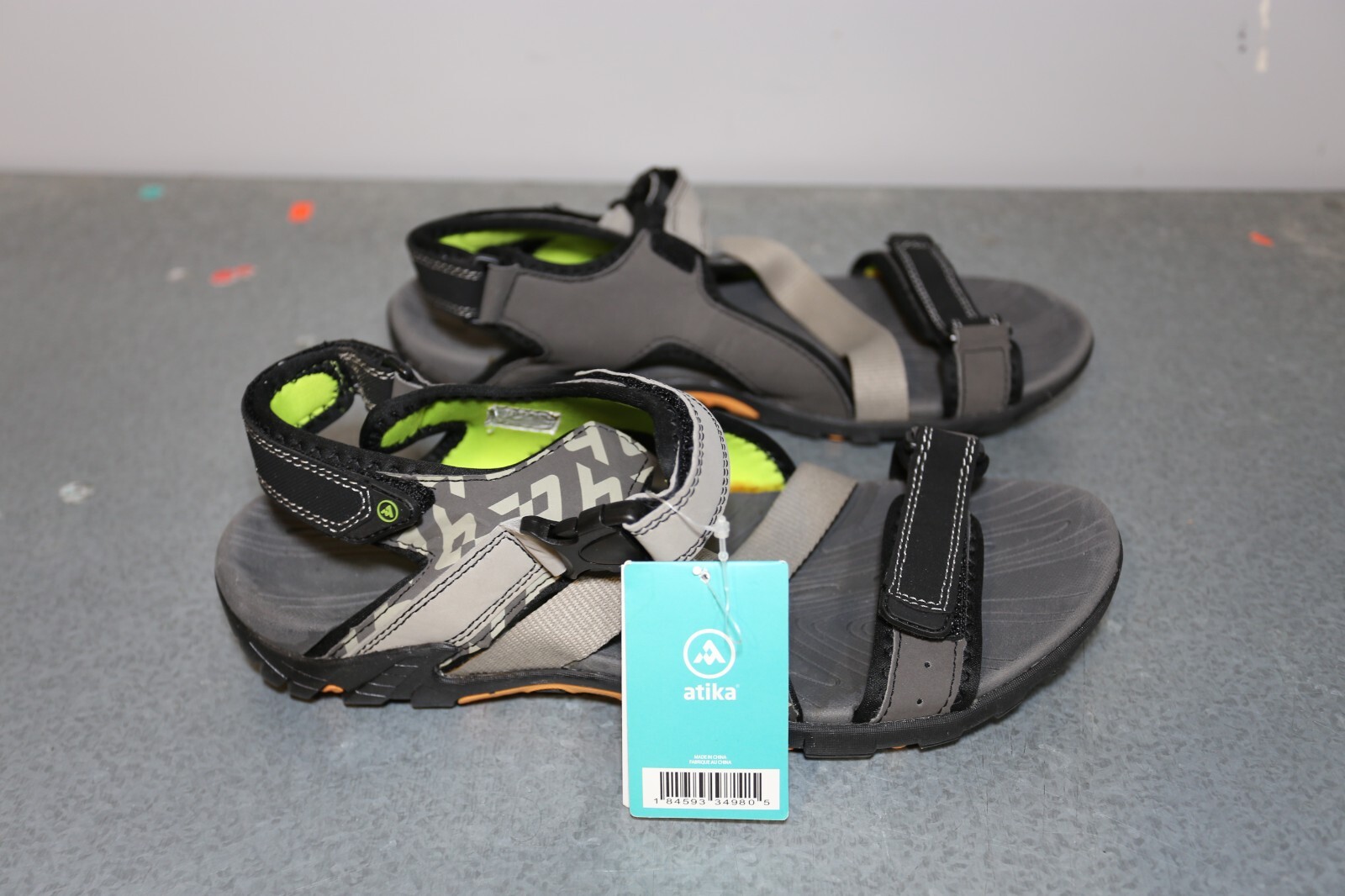 ATIKA Men's Outdoor Hiking Sandals, Open Toe Arch Support Strap Size 10 ...