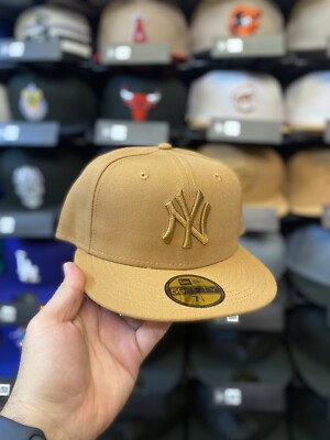 New Era New York Yankees Tan 59fifty Fitted Hat (Sz 7 1/4) | eBay