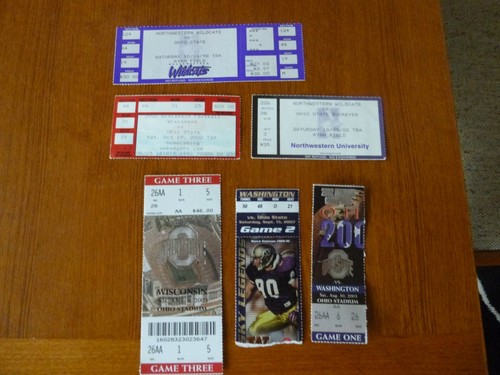 Ohio State Football ticket stubs (16 of them) - incl Texas, USC ...
