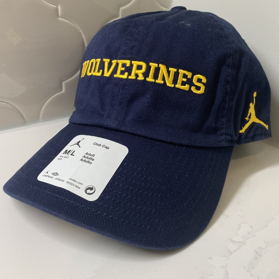Michigan Wolverines Jordan Brand On-Field Team Issue Navy Adjustable ...