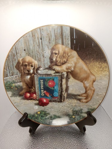 Vintage Double Take Plate by Jim Lamb - Puppy Playtime Collection ...