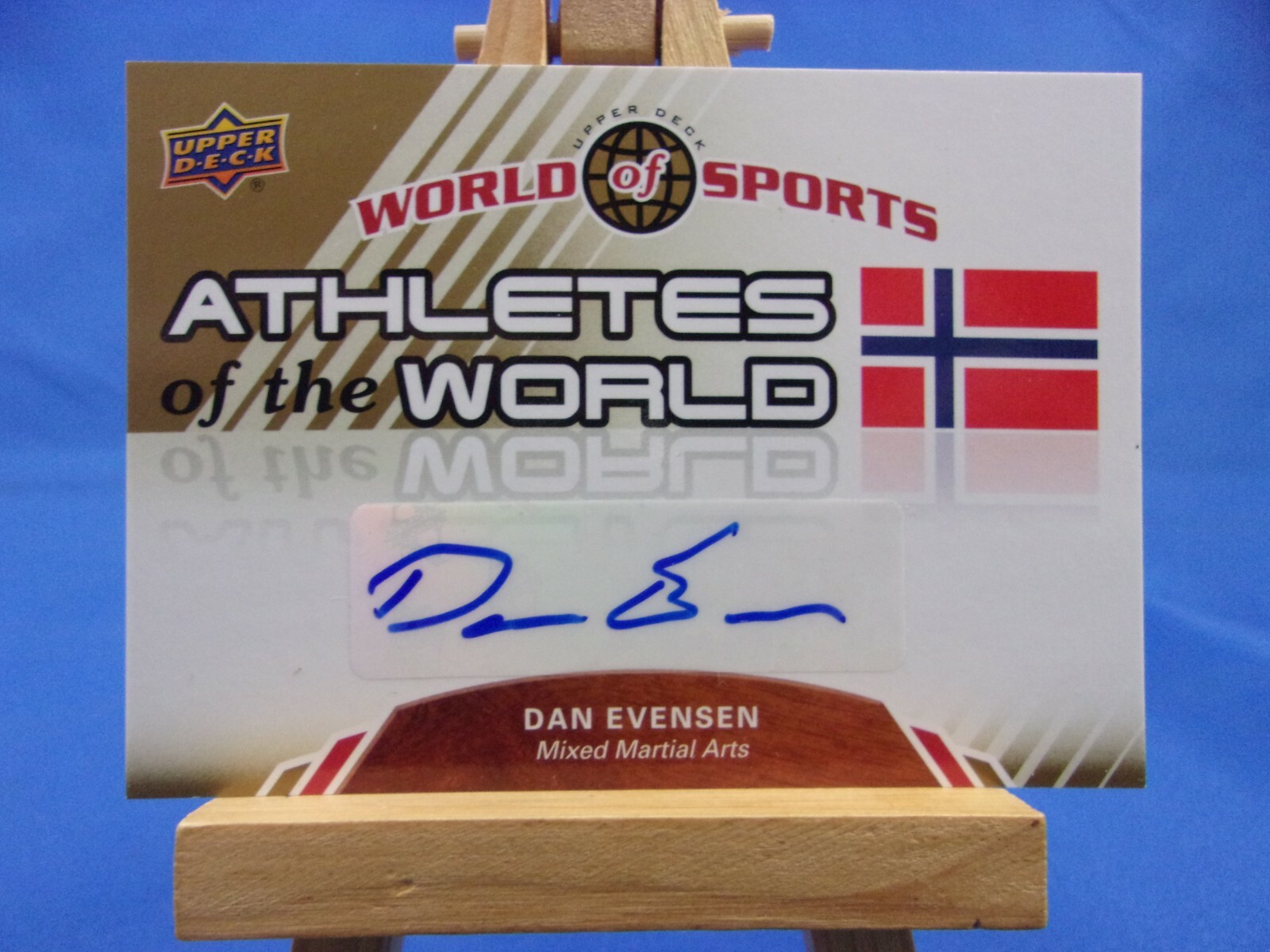 Upper Deck World of Sports 2010 Dan Evensen MMA Autograph Auto | eBay