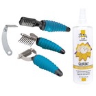Ergonomic Dog Grooming Tools - Dematting Combs Rakes and Splitters for ...
