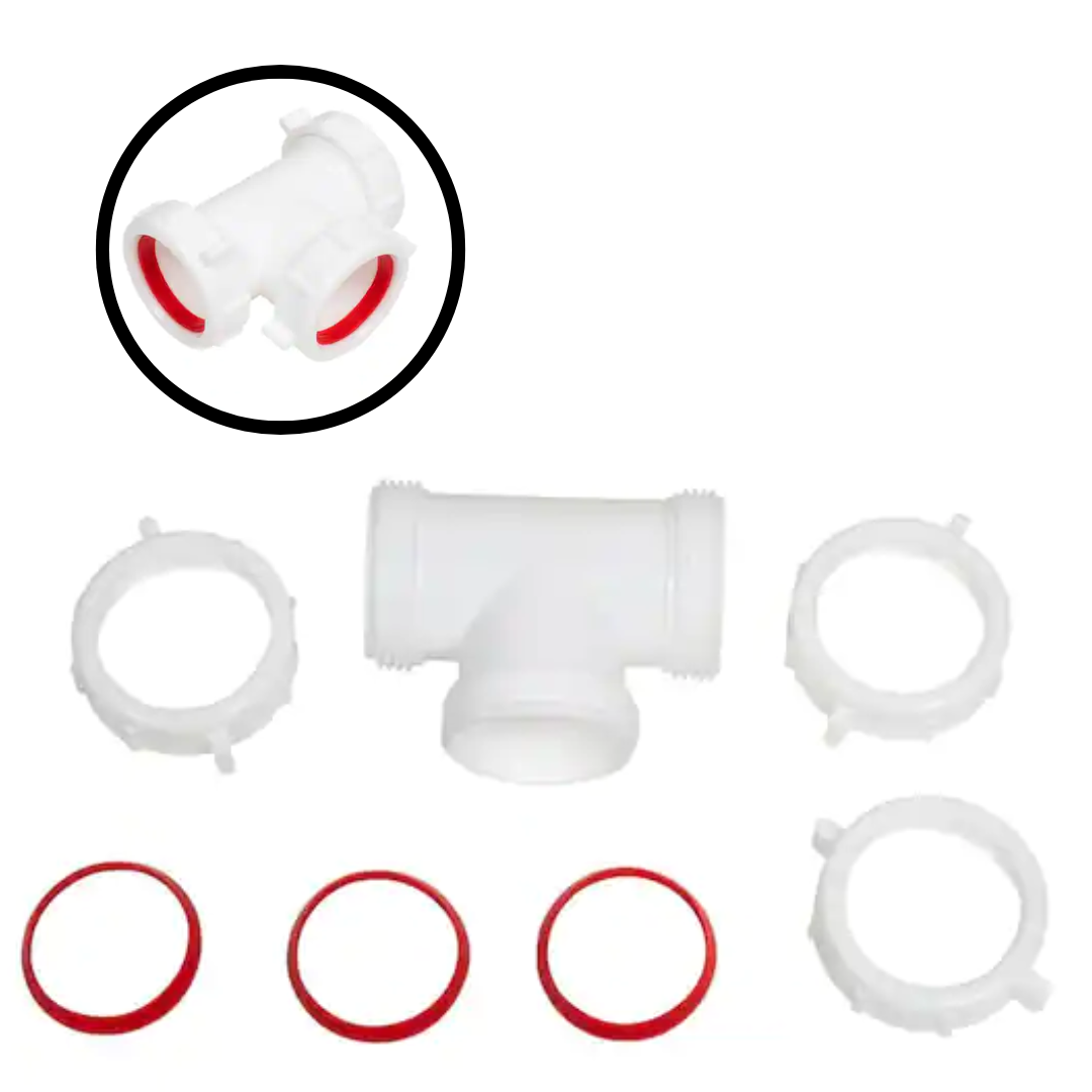 Oatey Sink Drain Center Slip-Joint Tee White Plastic 1-1/2 1000050260 for sale online | eBay