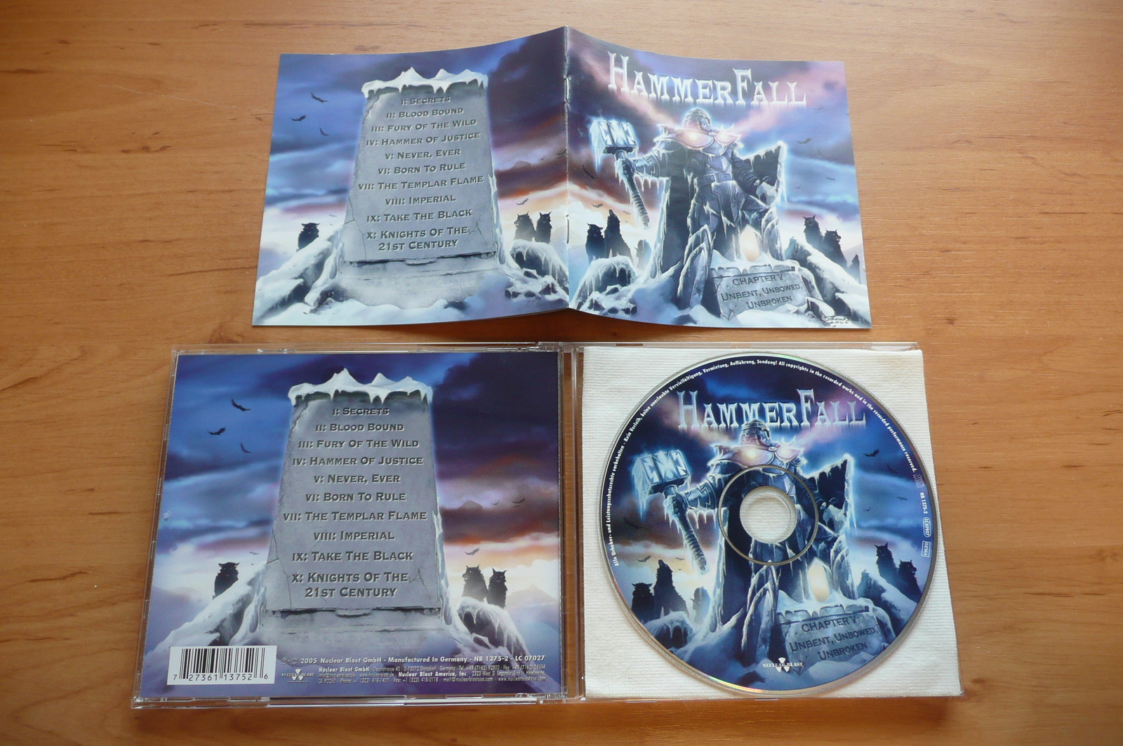 @ CD HAMMERFALL - CHAPTER V / NUCLEAR BLAST 2005 / POWER METAL SWEDEN ...