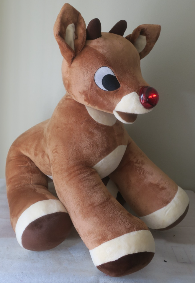 RARE 36” Jumbo Build a Bear Rudolph The Red Nose Reindeer Store Display | eBay