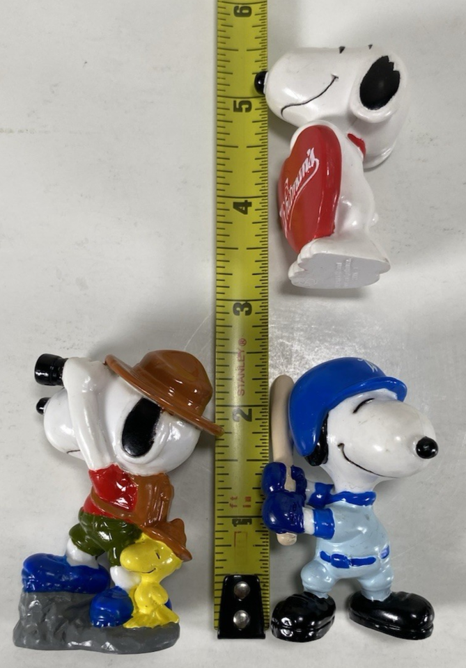 Vintage Peanuts United Feature Syndicate Snoopy 3 Figures of Assorted ...