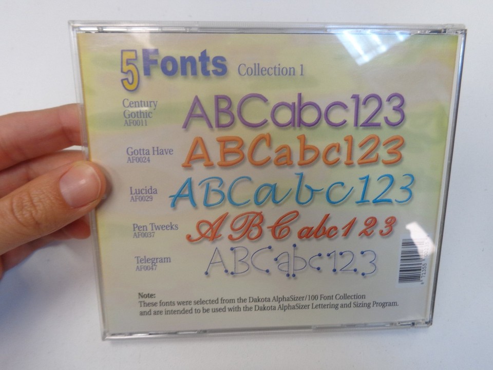 Dakota Collectibles #970235 Fonts Col 1 Multi Format Embroidery Designs ...