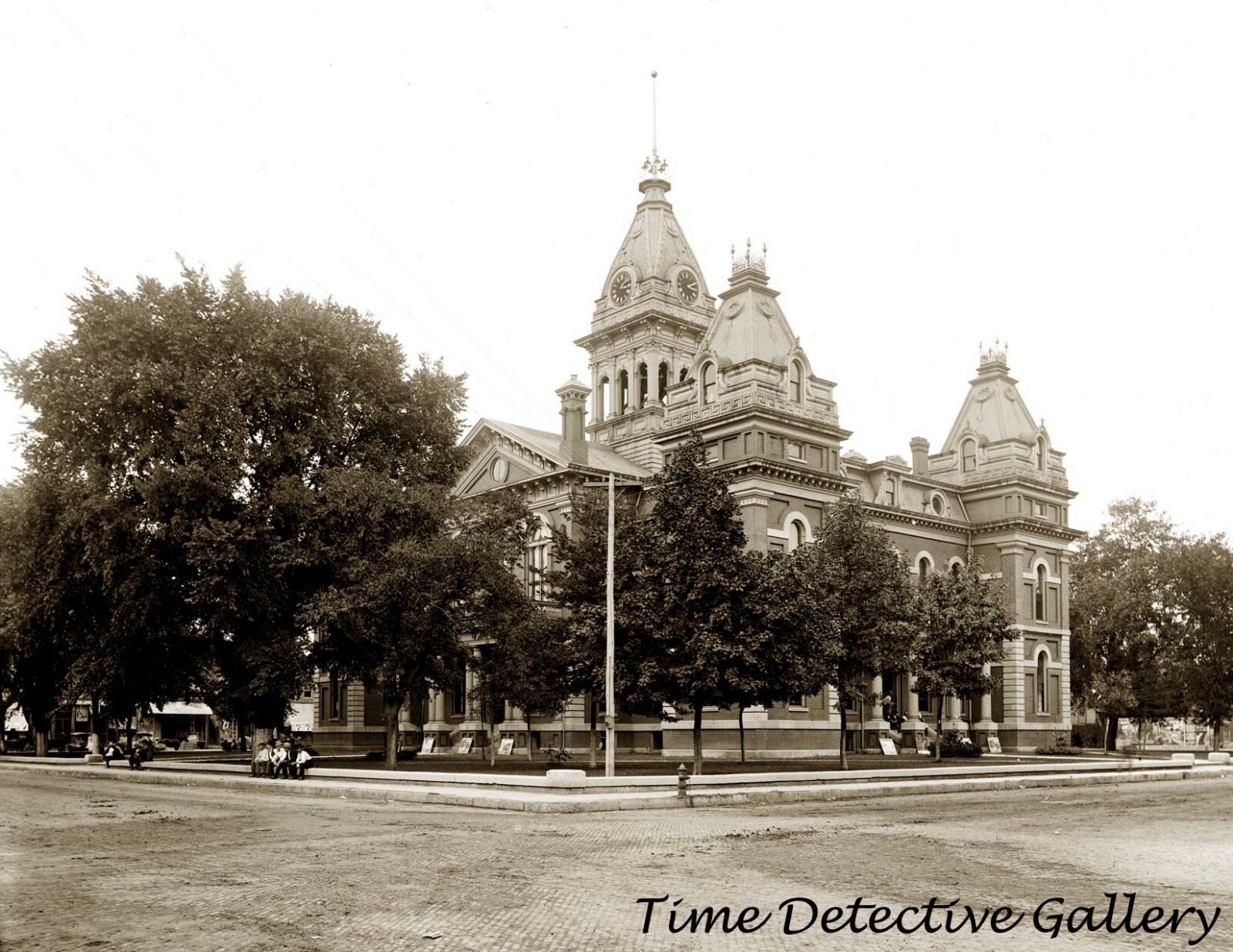 Courthouse, Pontiac, Illinois - circa 1900 - Historic Photo Print | eBay
