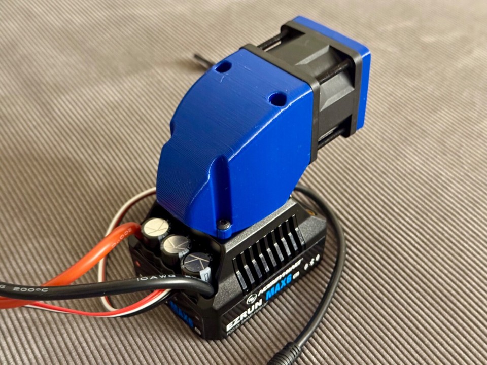 For Hobbywing Max6 G2 ESC Cooling Shroud Fan Mount with Fan Cover! For ...
