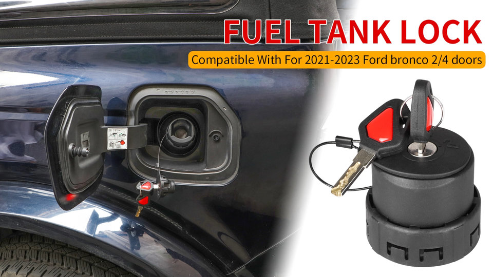 2021-2023 Ford Bronco Locking Gas Cap Gas Tank Fuel Tank Locks Fuel ...