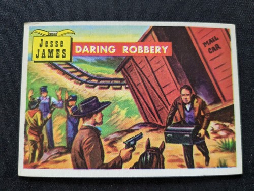 1956 Topps Western Round-Up Card # 57 Daring Robbery (VG/EX) | eBay