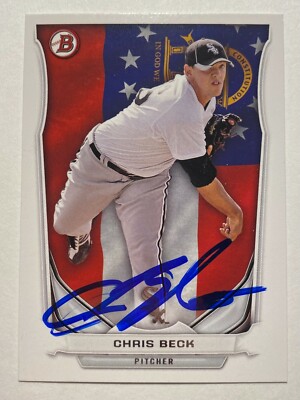 Chris Beck Signed Bowman #BP43 2014 Card Chicago White Sox Auto MLB RAD ...