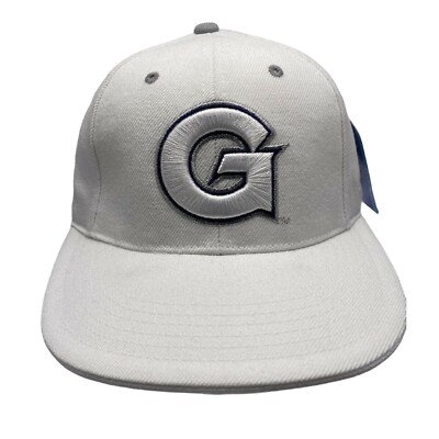 Georgetown Hoyas White G Baseball Hat Fitted Size Medium Dual Fit By ...