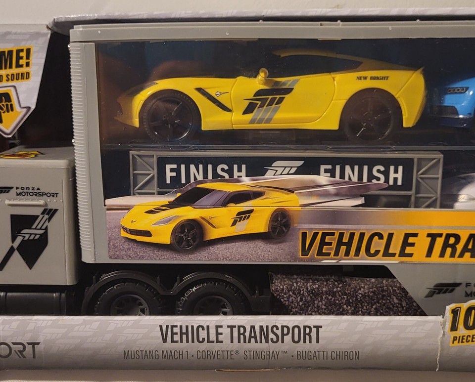 New Bright Forza Motorsport Hauler Set Vehicle Transport - 1:24 Scale ...