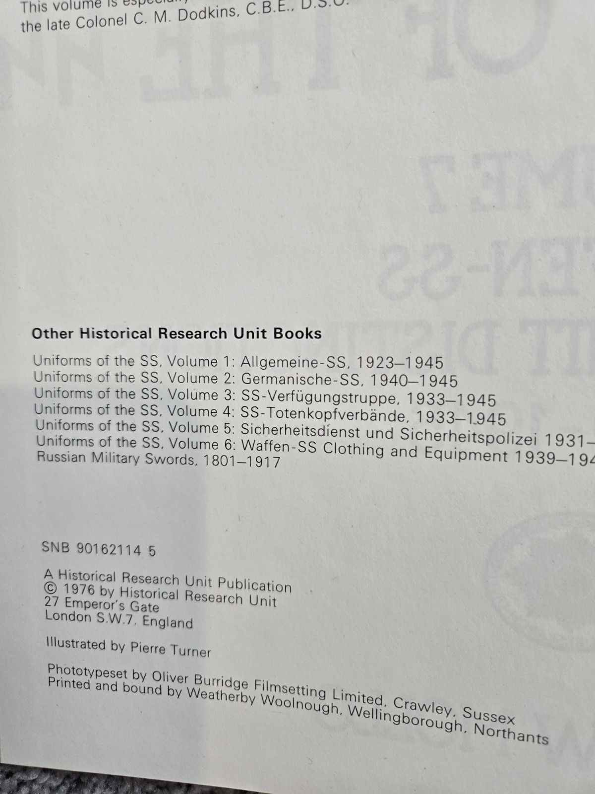 Uniforms Of The SS. A 7 Volume Set By Andrew Mollo, Signed. | eBay