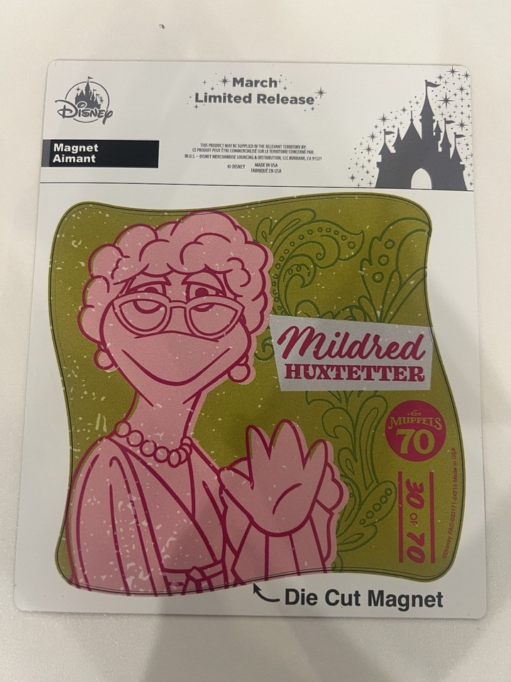 LIMITED RELEASE: Muppets 70th Anniversary Magnet - Mildred Huxtetter ...