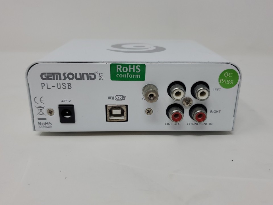 Gem Sound PL-USB Audio Interface Preamp Phono-to-USB | eBay