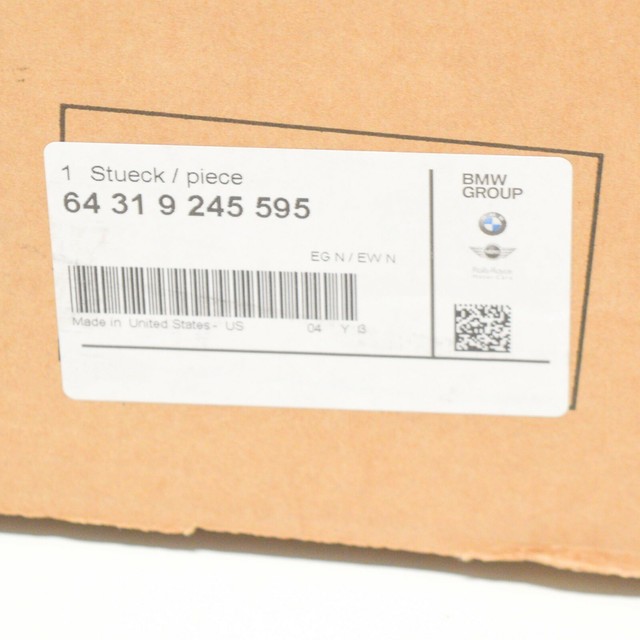 Genuine BMW Cover for Housing Microfilt 64319245595 for sale online | eBay