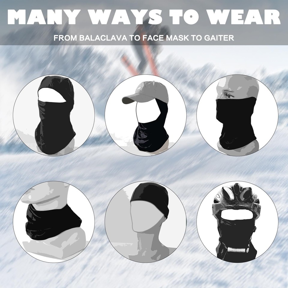 Balaclava Face Mask, Ski Mask for Men Women Football, Lightweight ...