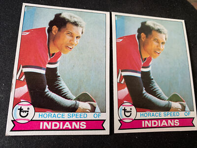 1979 Topps Card #438 Horace Speed Rookie RC Cleveland Indians Nm Free ...